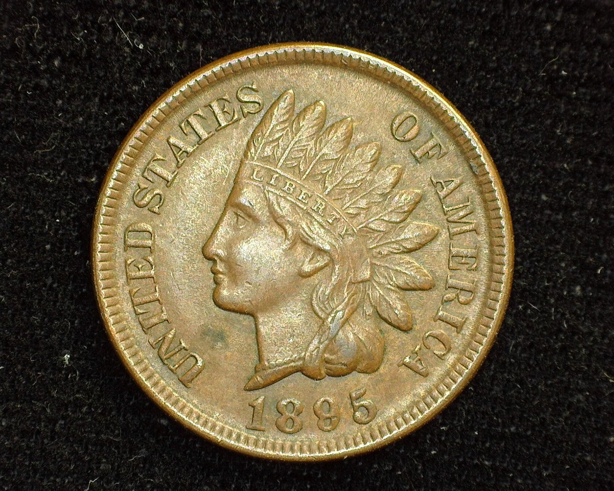 1895 Indian Head Penny/Cent AU - US Coin — Huntington Stamp & Coin Shop