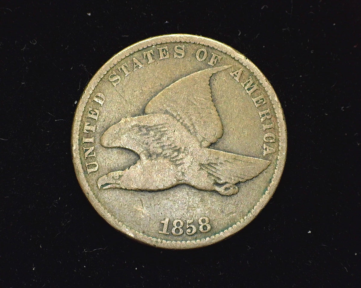 1858 Flying Eagle Penny/Cent F Small letters. - US Coin — Huntington ...