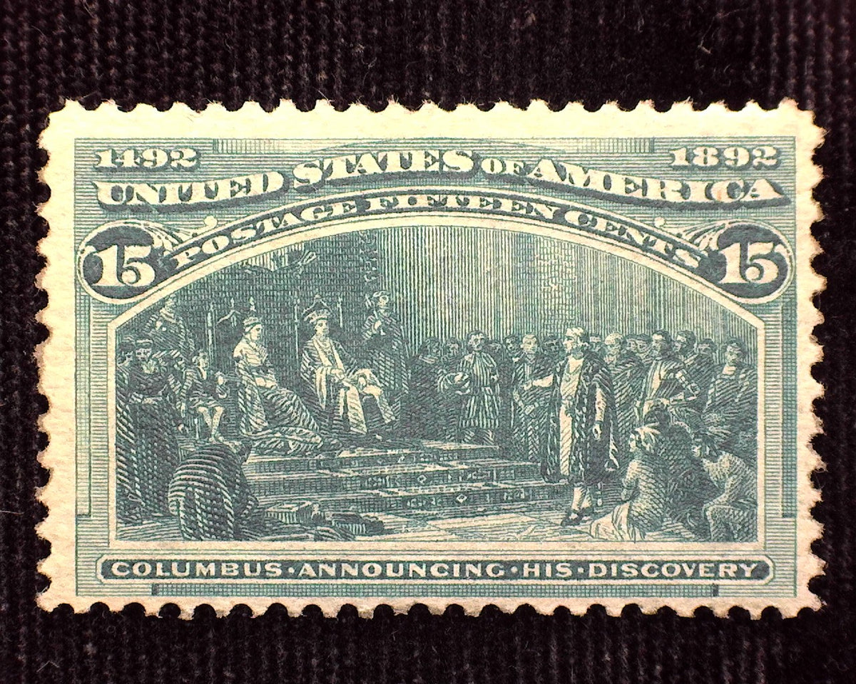 #238 15 Cent Columbian. Regummed, great color. F US Stamp — Huntington ...