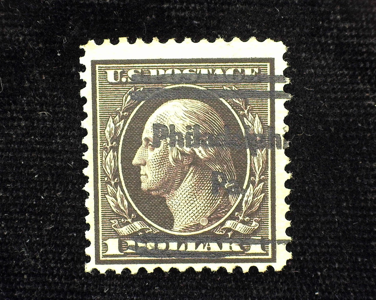 #342 1.00 Washington Rich color used stamp. F US Stamp — Huntington ...