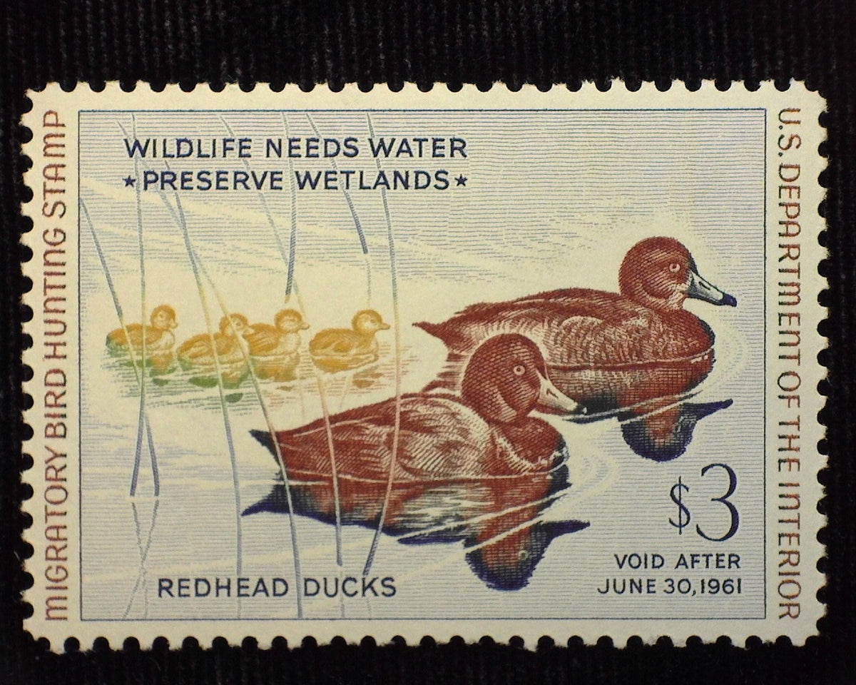 #RW27 3 Dollar Hunting Permit Mint XF NH US Stamp — Huntington Stamp ...