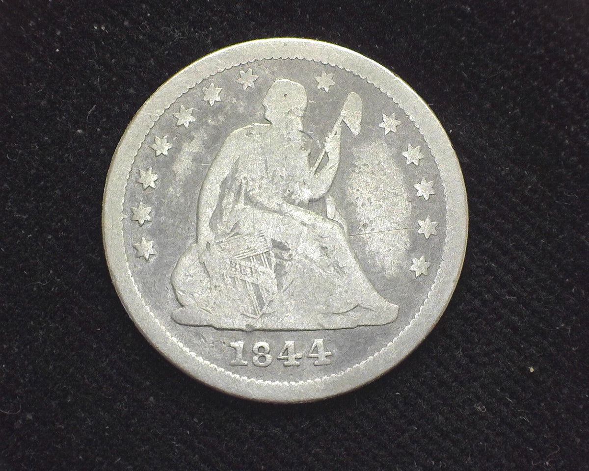 1844 Liberty Seated Quarter G - US Coin — Huntington Stamp & Coin Shop