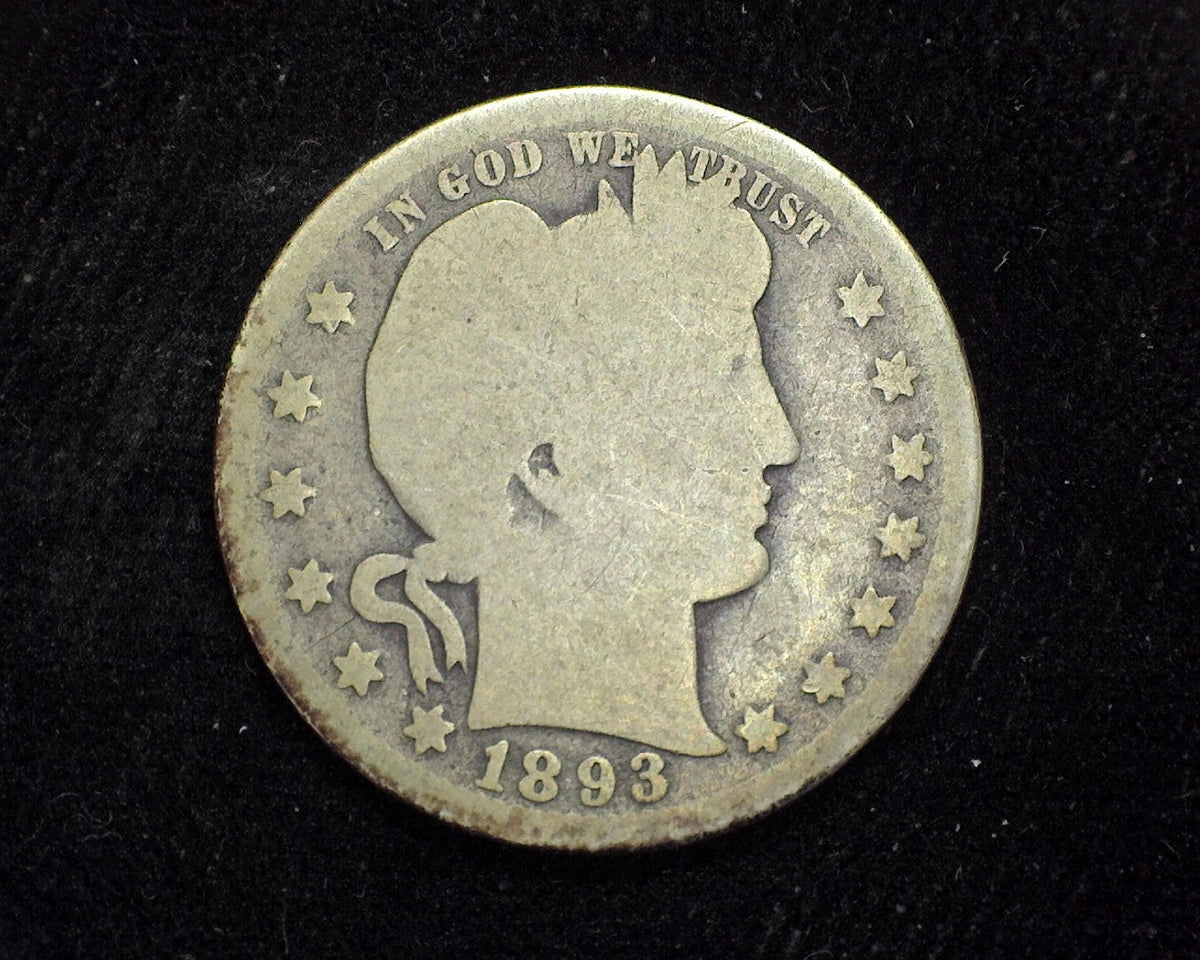 1893 O Barber Quarter G - US Coin — Huntington Stamp & Coin Shop