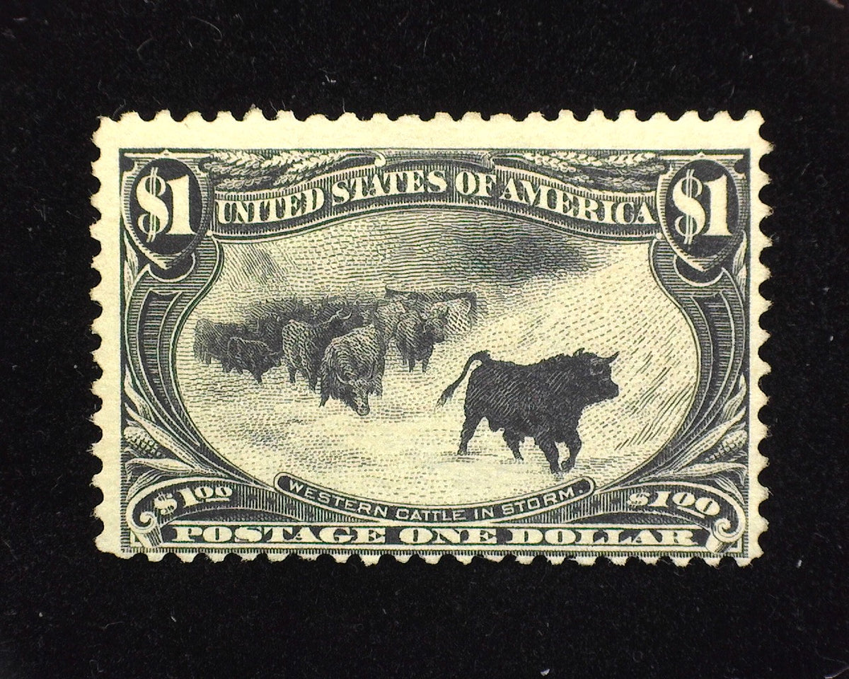 #292 $1 Trans Mississippi Mint F Regummed intense color. - US Stamp ...