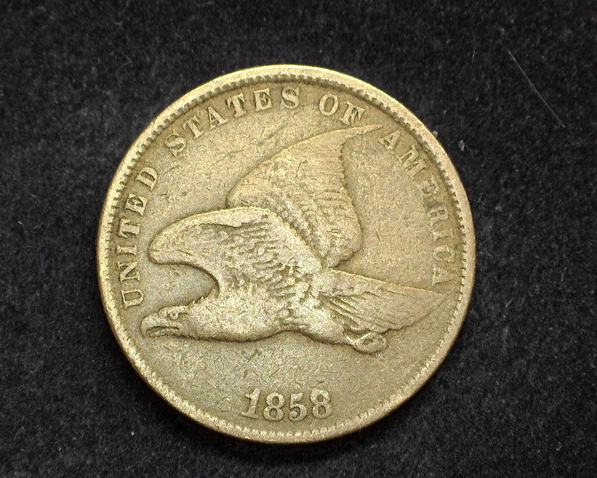 1858 Small letter Flying Eagle Penny/Cent VG - US Coin — Huntington ...