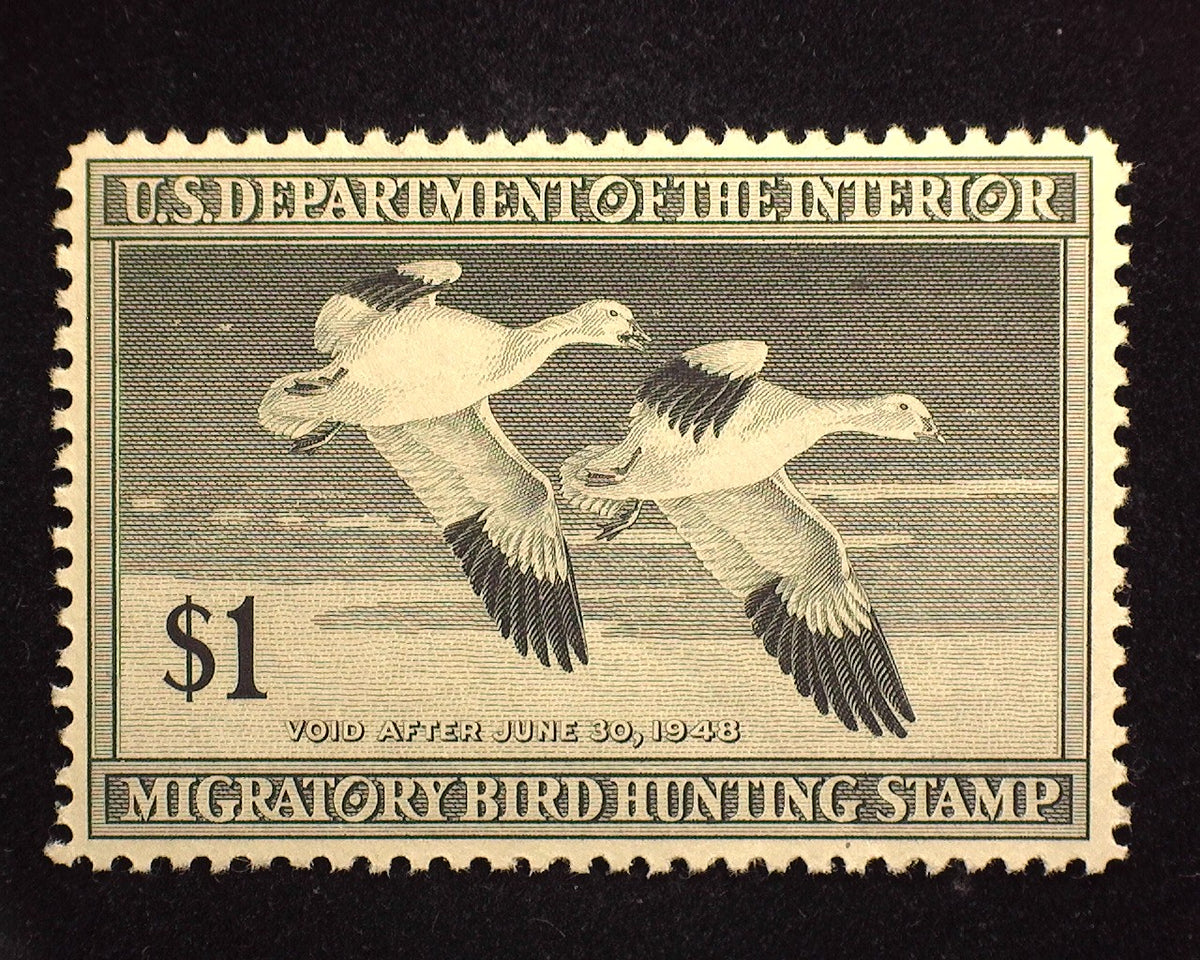 #RW14 1 Dollar Hunting Permit Mint XF NH US Stamp — Huntington Stamp ...
