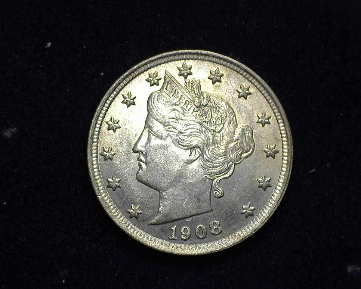 1908 Liberty Head Nickel BU Choice - US Coin — Huntington Stamp & Coin Shop