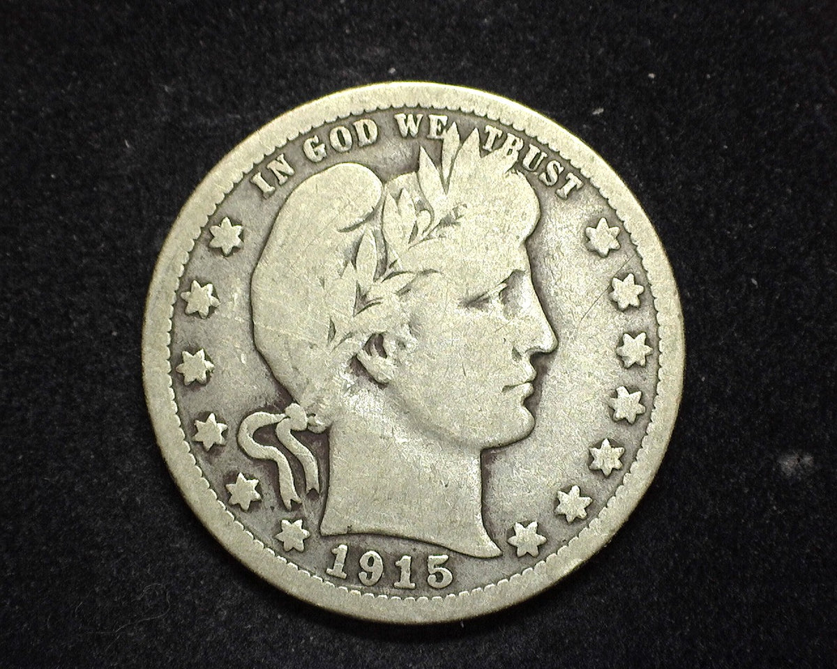 1915 Barber Quarter VG - US Coin — Huntington Stamp & Coin Shop