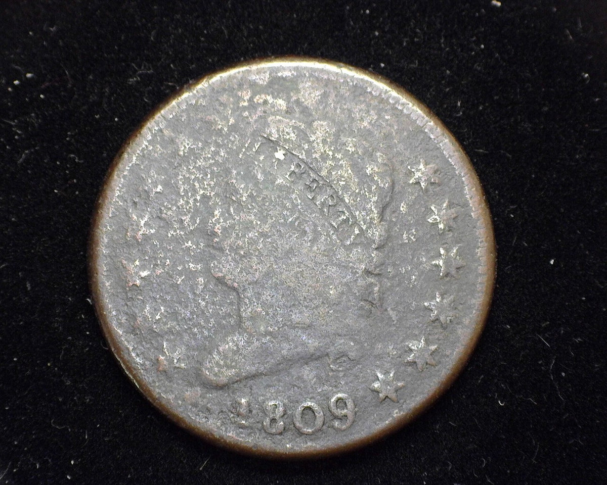 1809 Large Cent Classic Head VG Pitting - US Coin — Huntington Stamp ...
