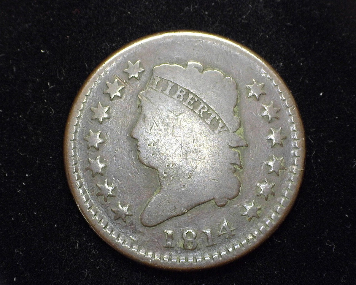 1814 Large Cent Classic Head G Nice example of this difficult type ...